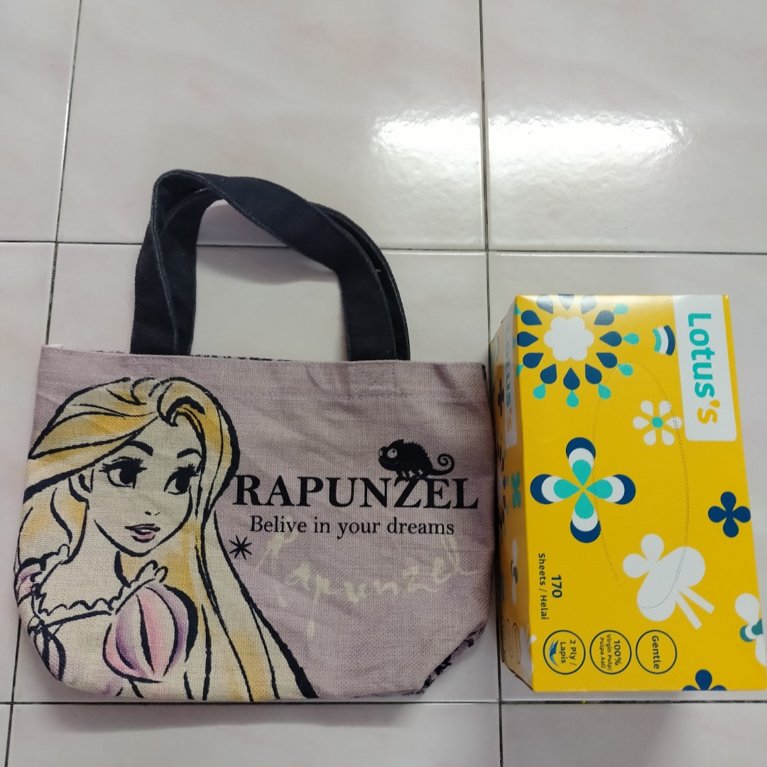 Disney Rapunzel small tote bag, Women's Fashion, Bags & Wallets, Tote ...