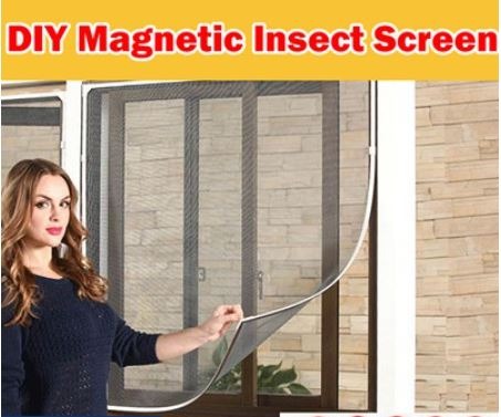 DIY Magnetic Mosquito / Insect Screen Kit window netting mosquito ...