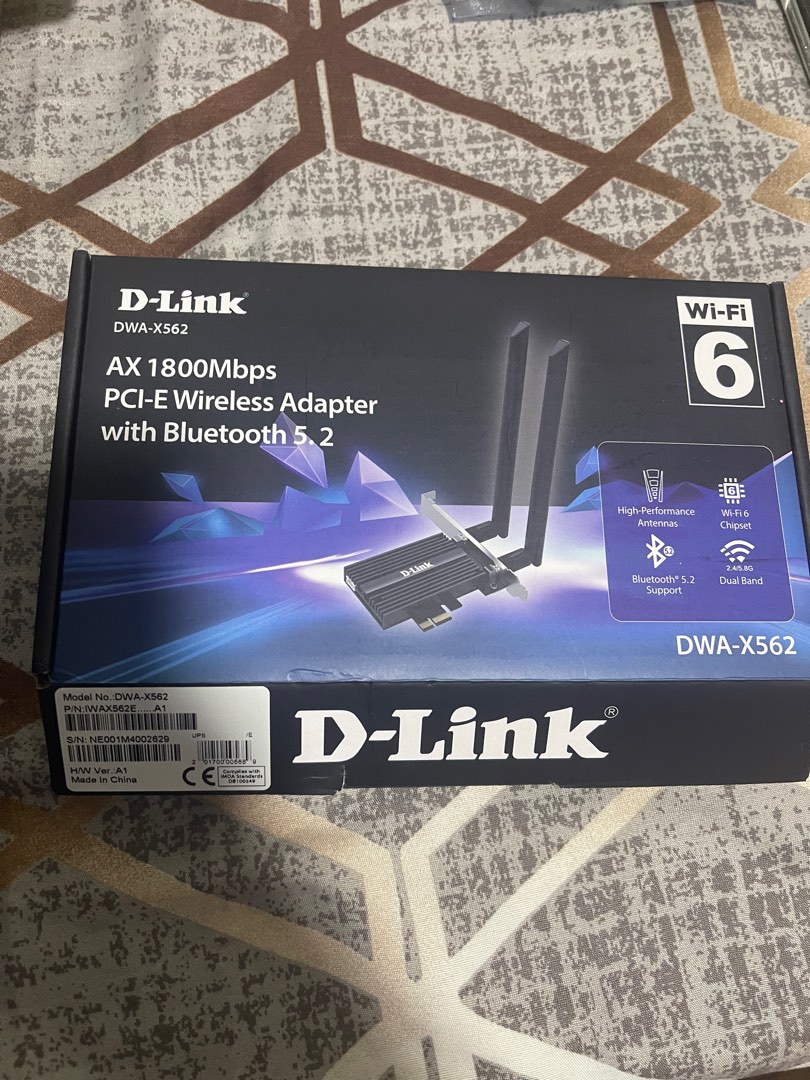 D-Link DWA-X562 wifi card PCIe wifi adapter card PC, Computers & Tech ...