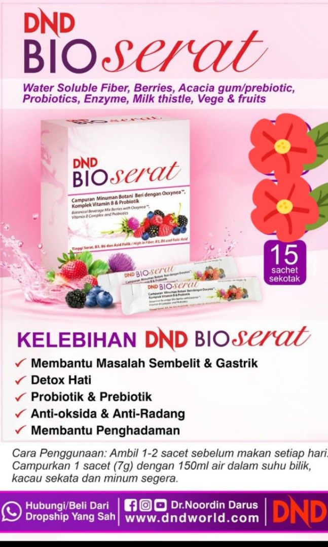 DND BIO SERAT, Health & Nutrition, Health Supplements, Vitamins ...