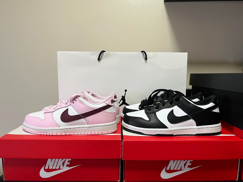 Dunk Low Panda & Dunk Low Pink Foam, Women's Fashion, Footwear ...