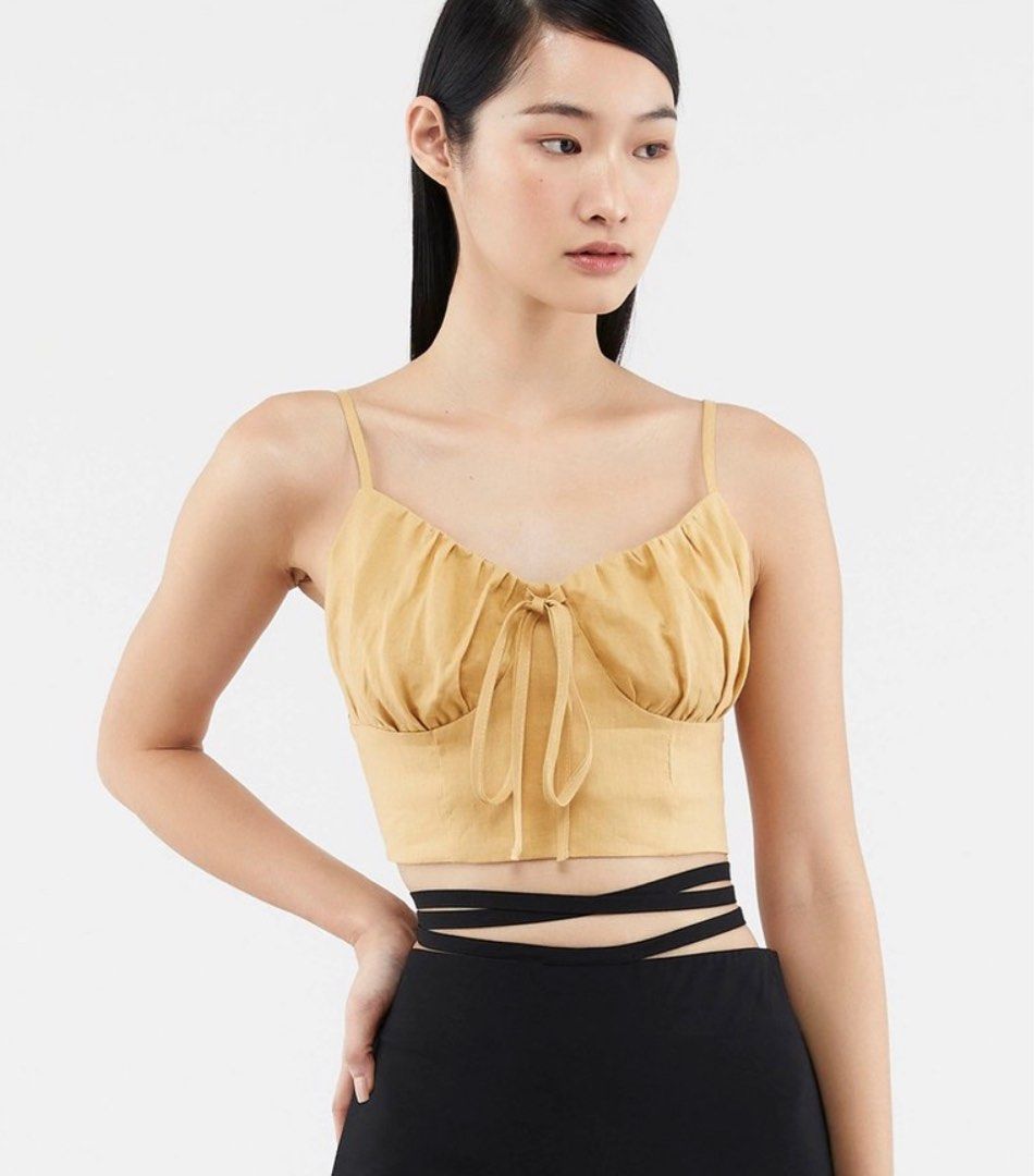 Editor market -Allyna Top, Women's Fashion, Tops, Shirts on Carousell
