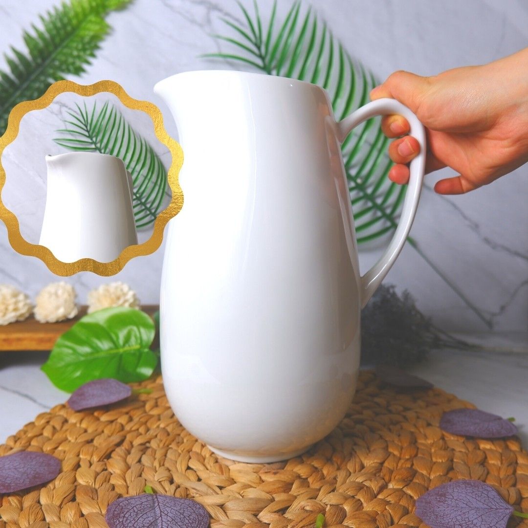EWA Porcelain Milk Jug | Teko Susu Porcelain Keramik, Kitchen ...