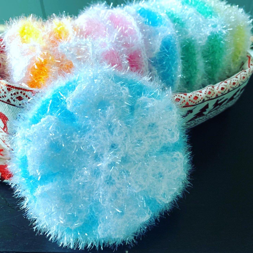 Flower Dish Scrubbies, Hobbies & Toys, Stationery & Craft, Flowers ...