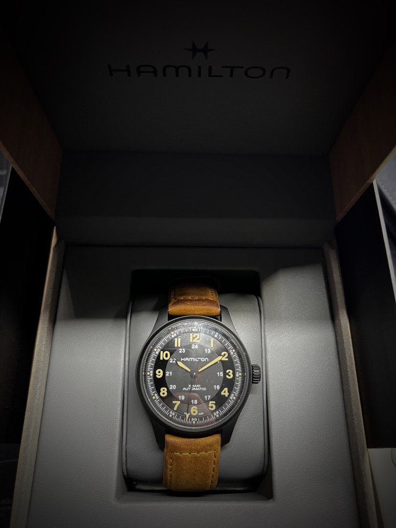 Hamilton Khaki Field Titanium Auto 42mm Stealth, Luxury, Watches on ...