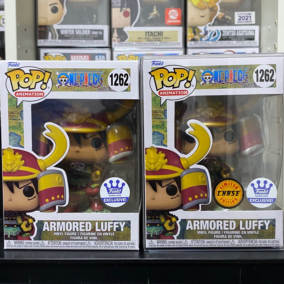 Funko Pop - Armored Luffy Funko Shop Exclusive Chase Bundle (One Piece ...