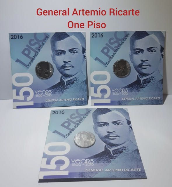 General Artemio Ricarte One Piso Commemorative Coin Blister Pack on ...