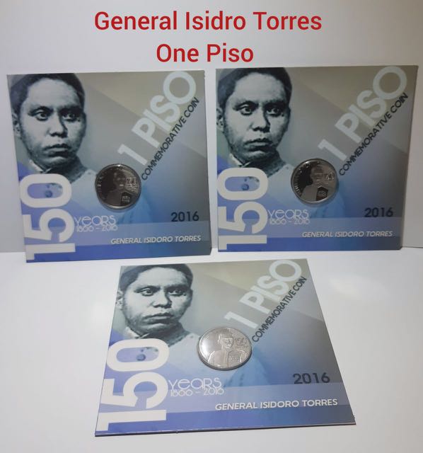 General Isidro Torres One Piso Commemorative Coin Blister Pack, Hobbies ...