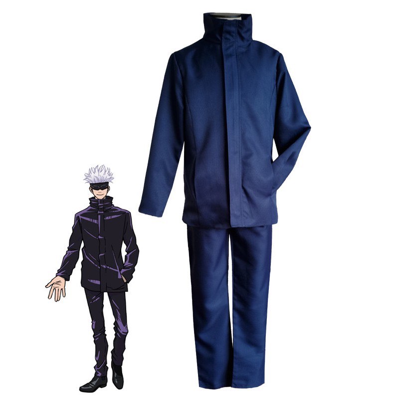 Gojo Satoru Costume Cosplay, Men's Fashion, Tops & Sets, Sets ...