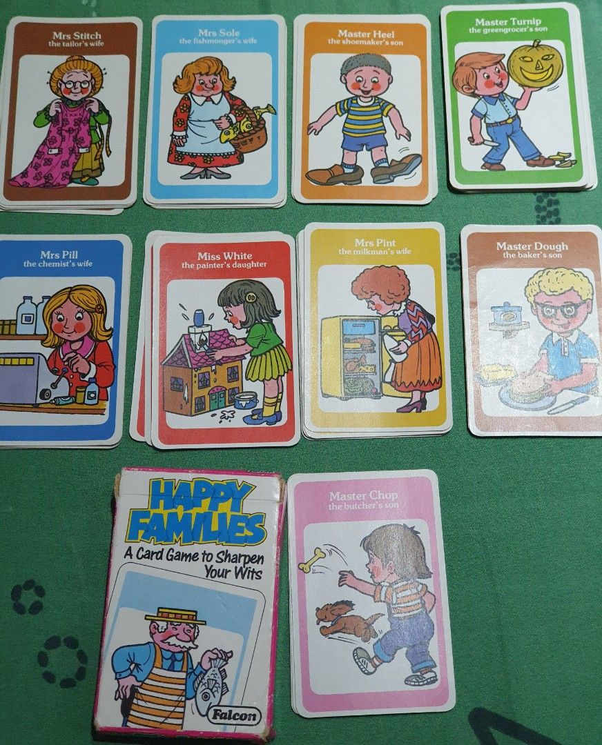 Happy Families Game Cards, Hobbies & Toys, Toys & Games on Carousell