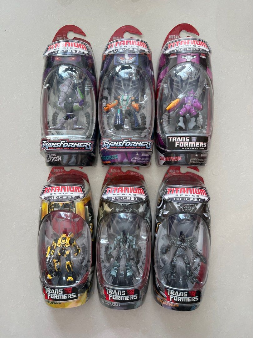 Hasbro Galoob Transformers Titanium Die.Cast Series set of 6, Hobbies ...