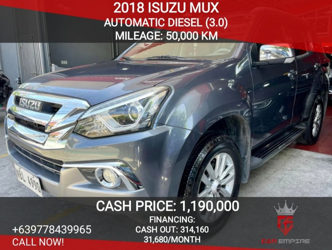 Isuzu MUX 2018 LS Blue Power Auto on Carousell