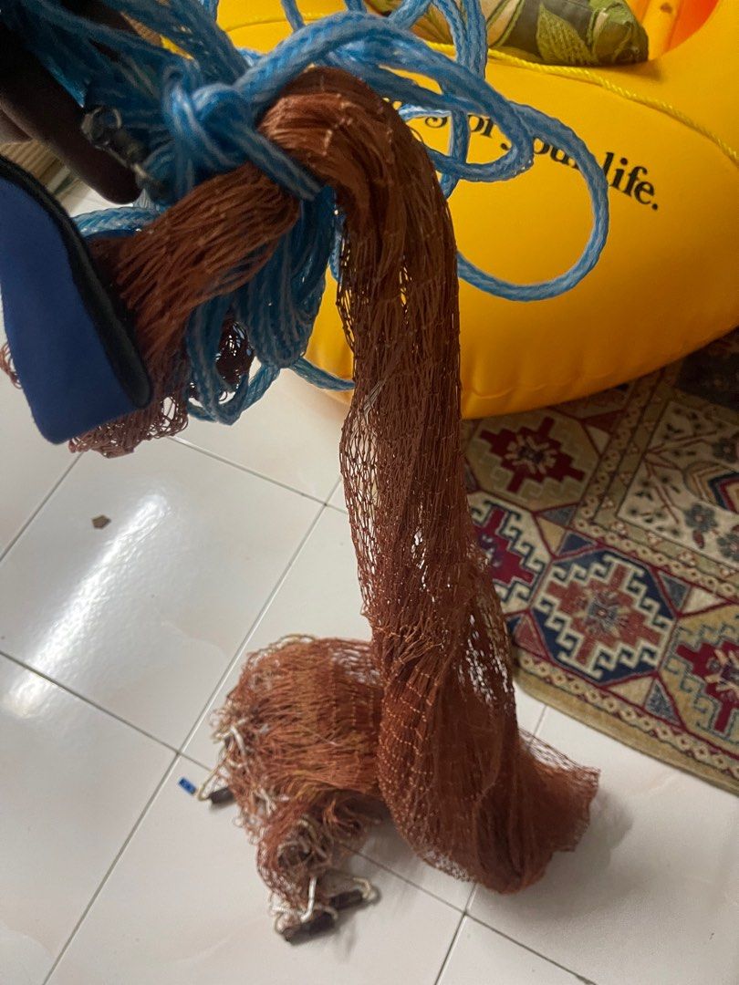 jala 5 kaki + jaring pukat 10 meter + kerusi lipat da, Sports Equipment ...