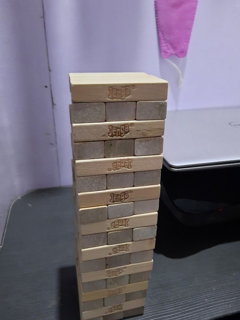 Jenga Bricks with Free UNO Cards on Carousell