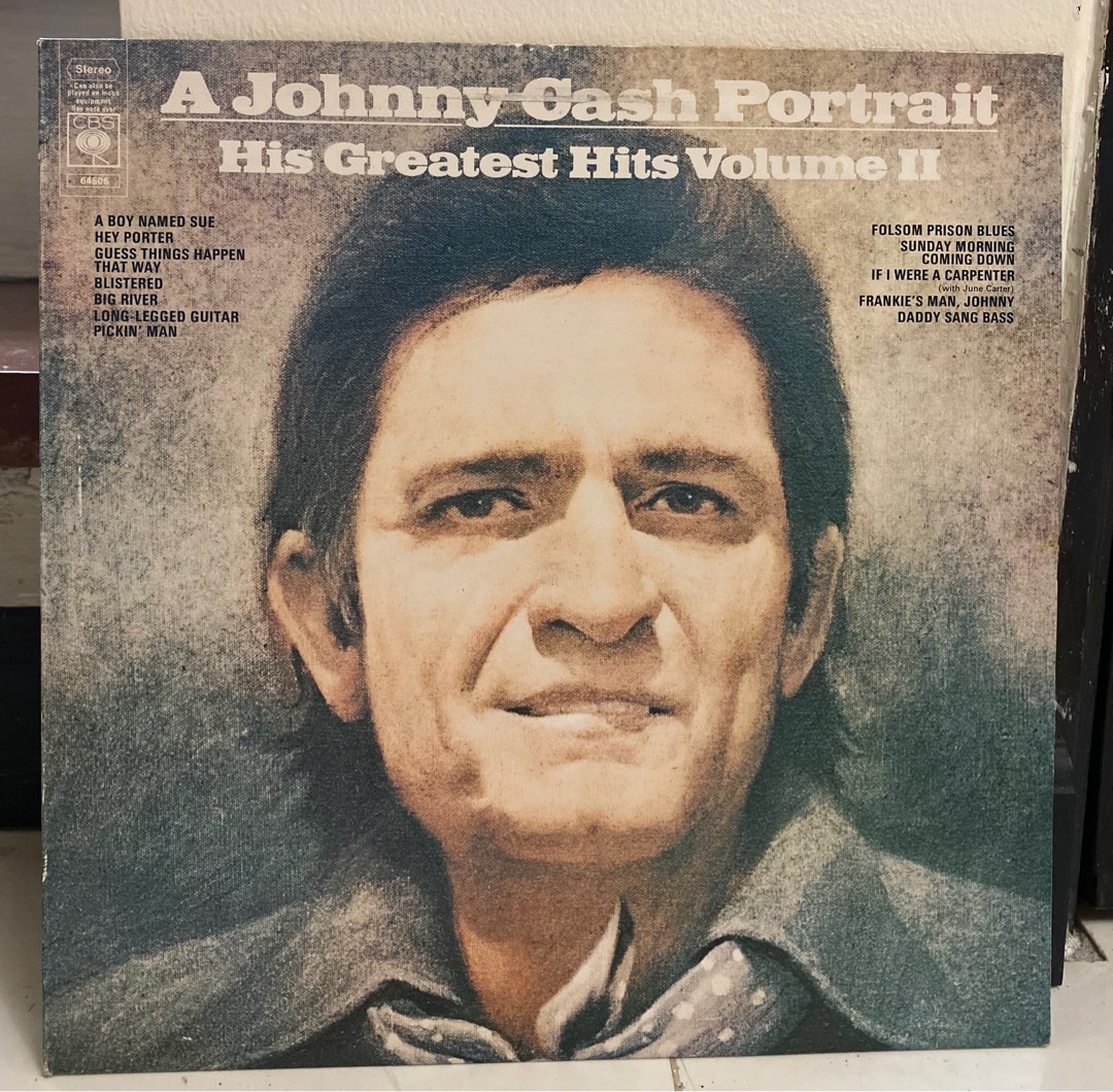 Johnny Cash - Portrait Greatest Hits Volume 2 Vinyl Record on Carousell