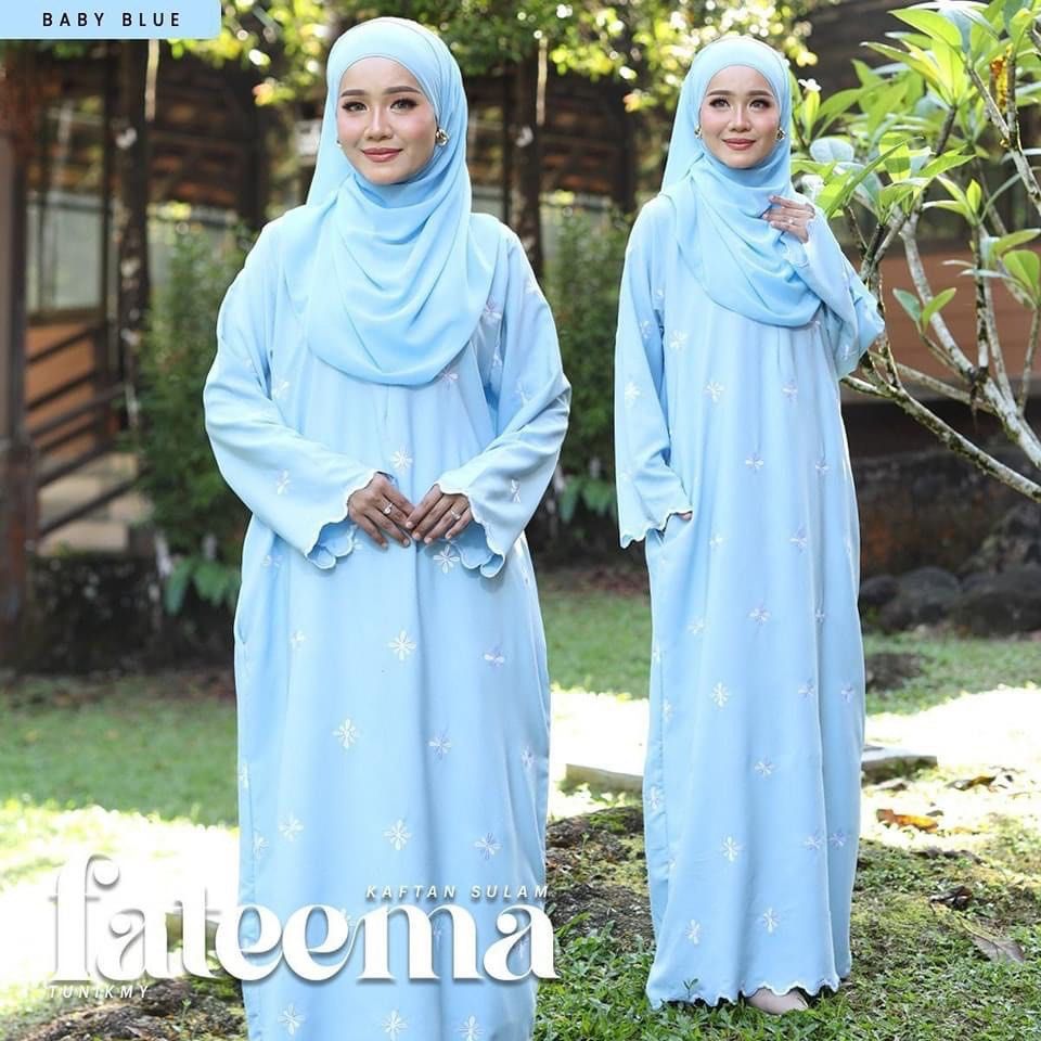 Kaftan Sulam Fateema (PO), Women's Fashion, Muslimah Fashion, Kaftans ...