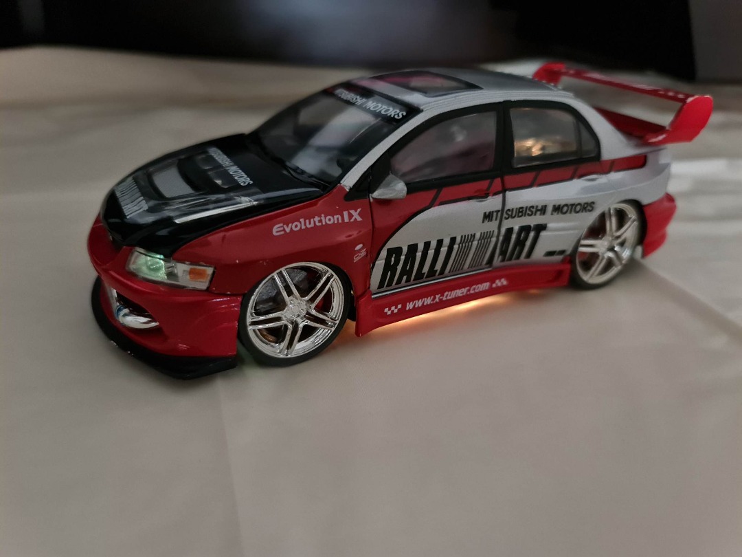 Kentoys Mitsubishi Evo IX 1:24, Hobbies & Toys, Toys & Games on Carousell