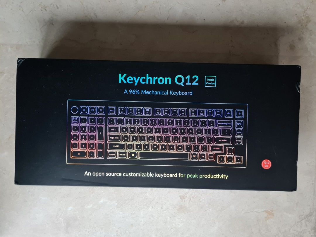 Keychron Q12 QMK Custom Mechanical Keyboard barebones Kit (blue, 96% ...