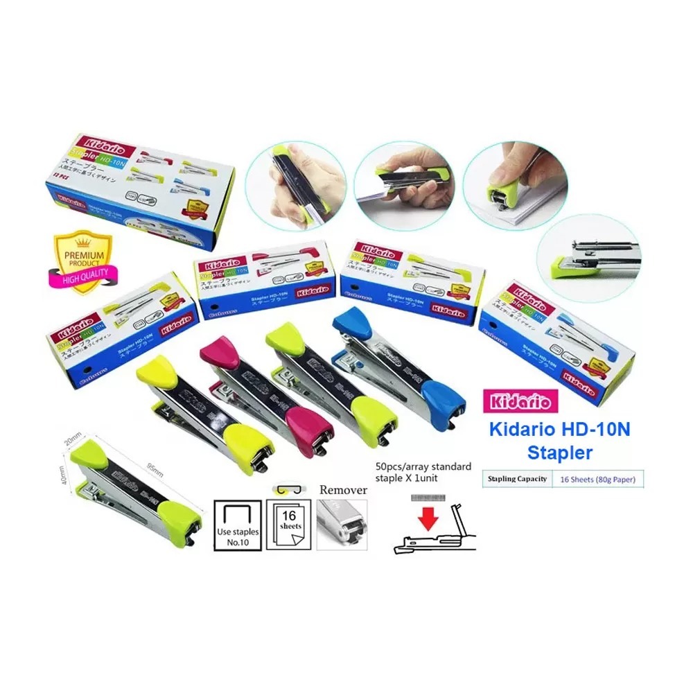 Kidario HD-10N Stapler, Hobbies & Toys, Stationery & Craft, Stationery ...