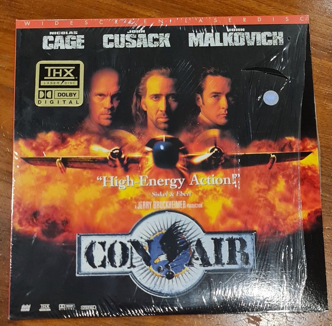 Laser disc Movie : Con Air, Musik & Media, CD, DVD & Lainnya di Carousell