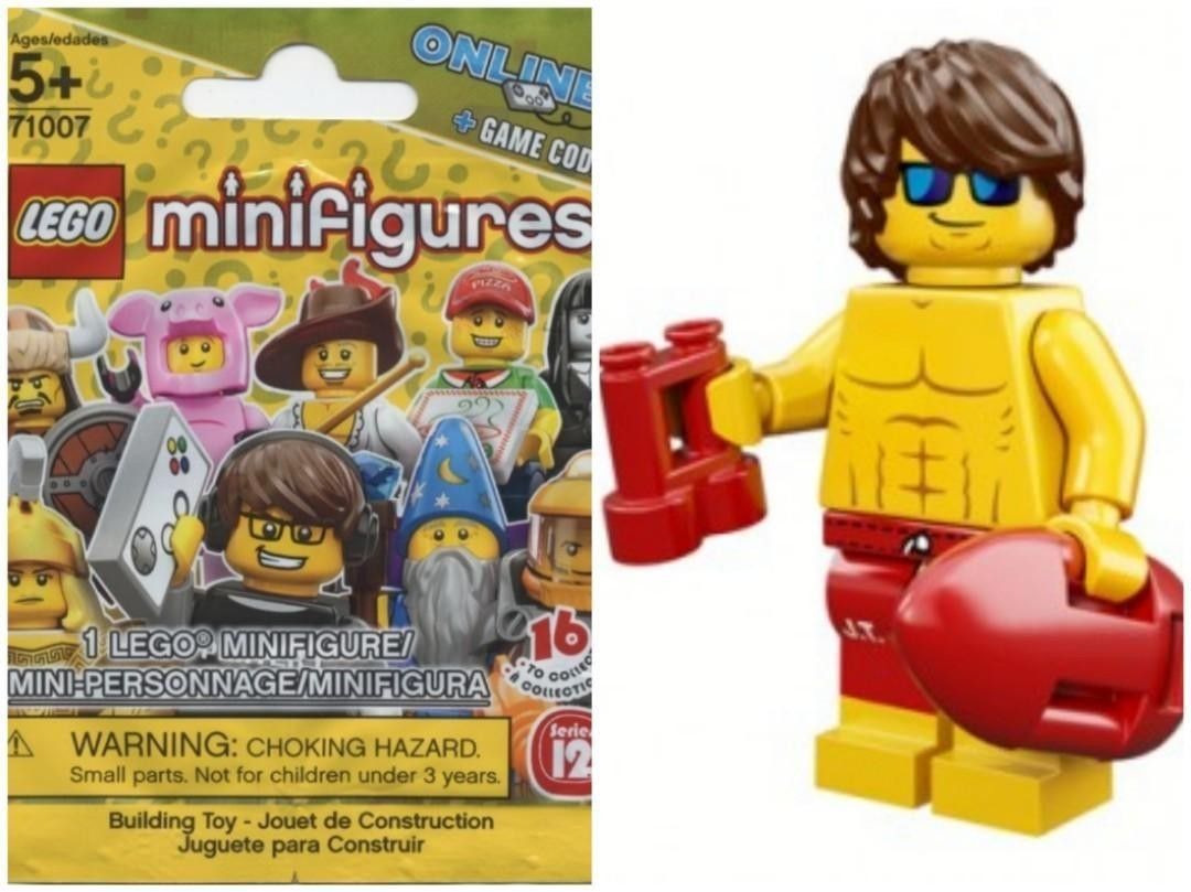 Lego 2015 71007 Collectable Minifigure Series 12 No. 7 Lifeguard ...