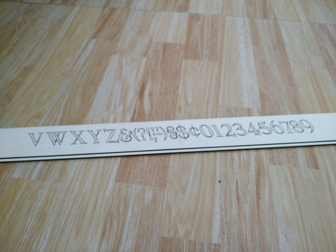 lettering guide, Hobbies & Toys, Stationary & Craft, Craft Supplies ...