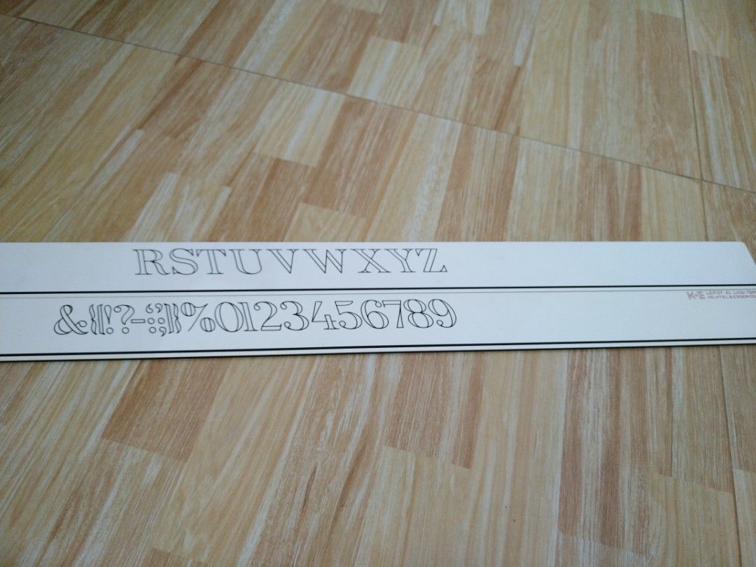 lettering guide, Hobbies & Toys, Stationary & Craft, Craft Supplies ...