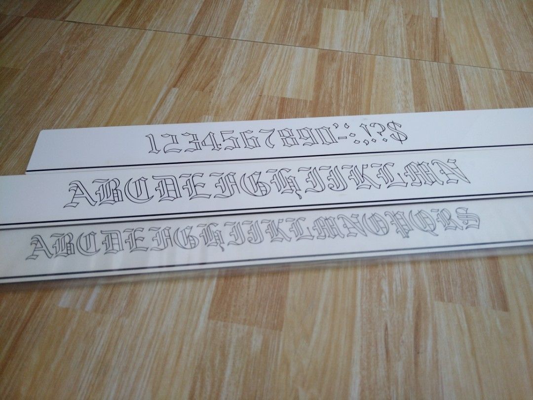 lettering guide, Hobbies & Toys, Stationary & Craft, Craft Supplies ...