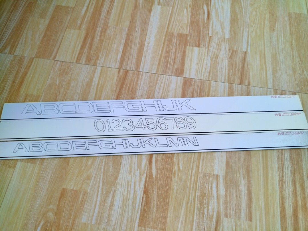 lettering guide, Hobbies & Toys, Stationary & Craft, Craft Supplies ...