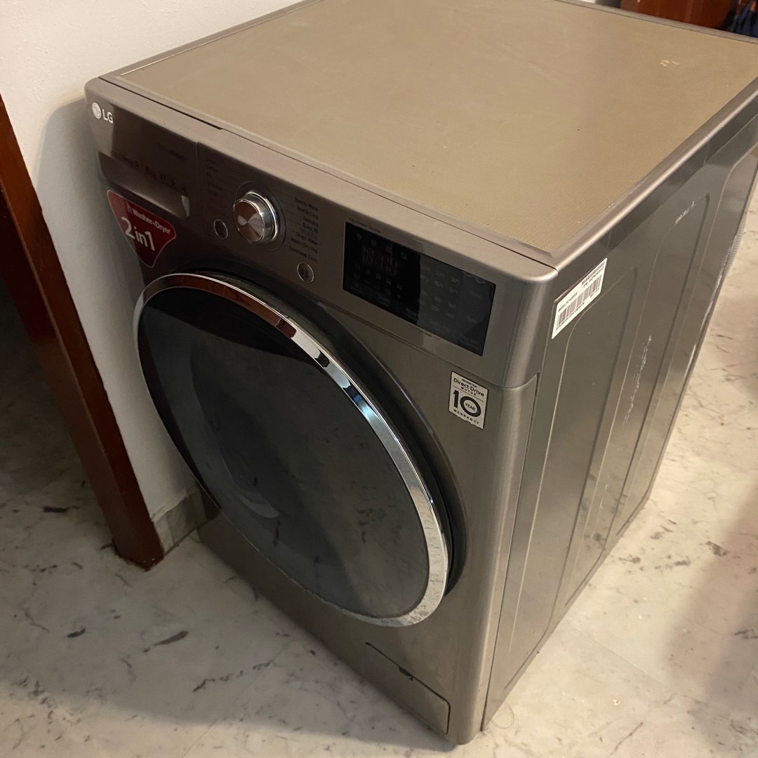 LG Washer+Dryer 2in1 Inverter Direct Drive 9/6kg, TV & Home Appliances, Washing Machines and ...