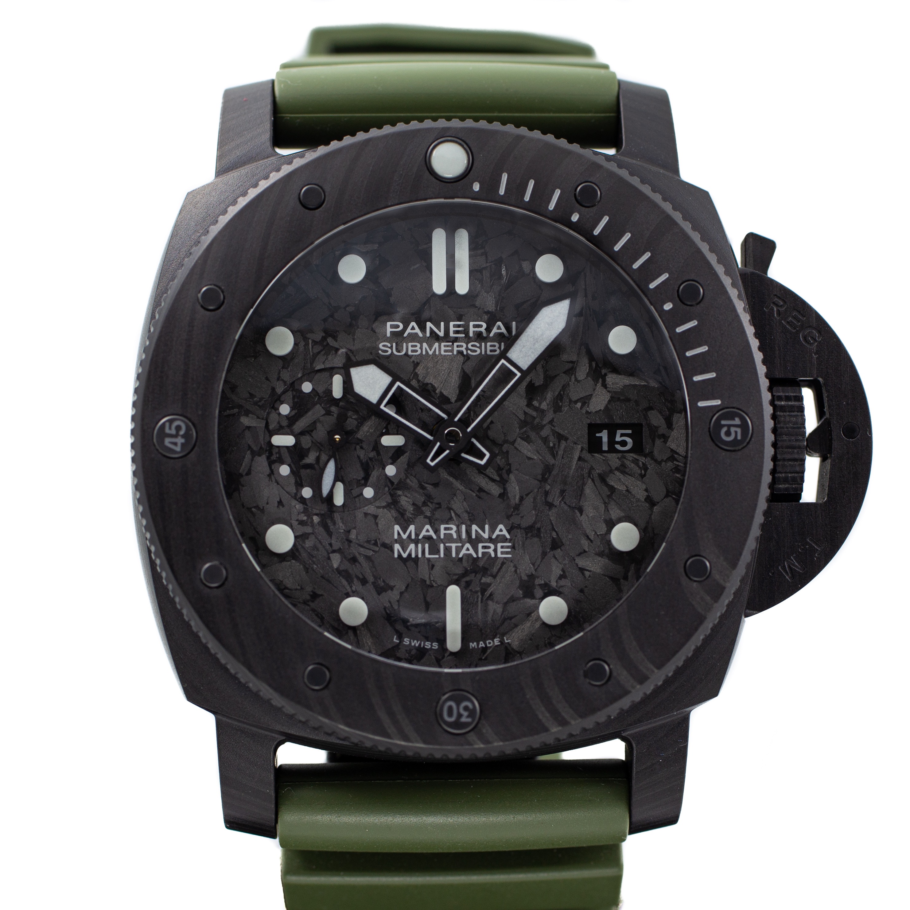 Like New Panerai Submersible Marina Militare Carbotech 47mm PAM 979 W ...
