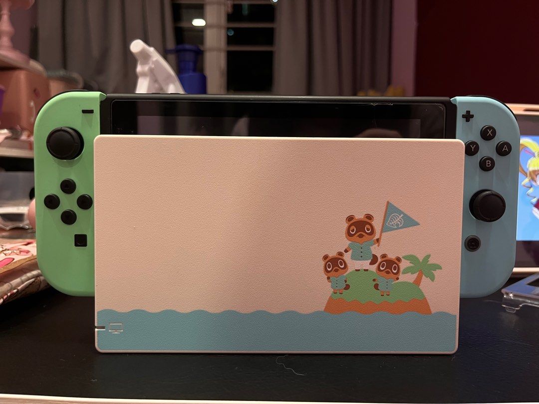 limited edition animal crossing nintendo switch console full set, Video ...