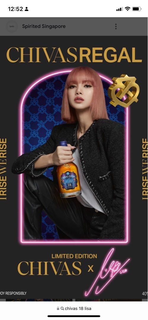 Limited Edition Chivas 18 Lisa, Food & Drinks, Alcoholic Beverages on ...