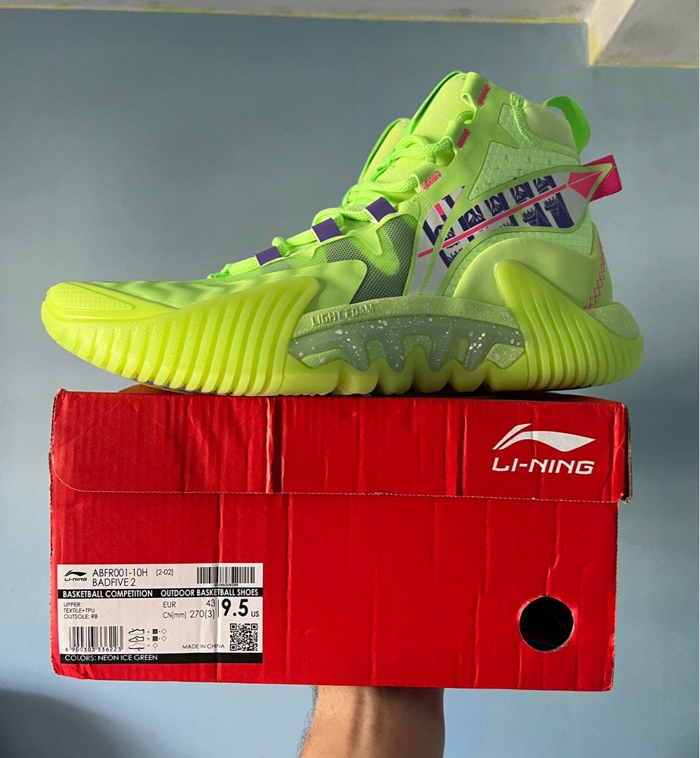 Lining Basketball shoe Badfive US9.5, Men's Fashion, Footwear, Sneakers ...