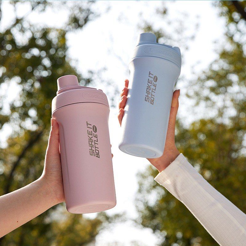 Lock & Lock Stainless Protein Shake Bottle Tumbler Sports Shaker ...