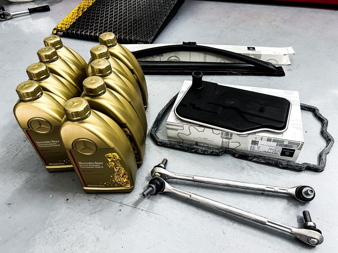 Mercedes C180 Turbo Amsoil Engine Oil, Genuine Mercedes 7G TRONIC ATF ...