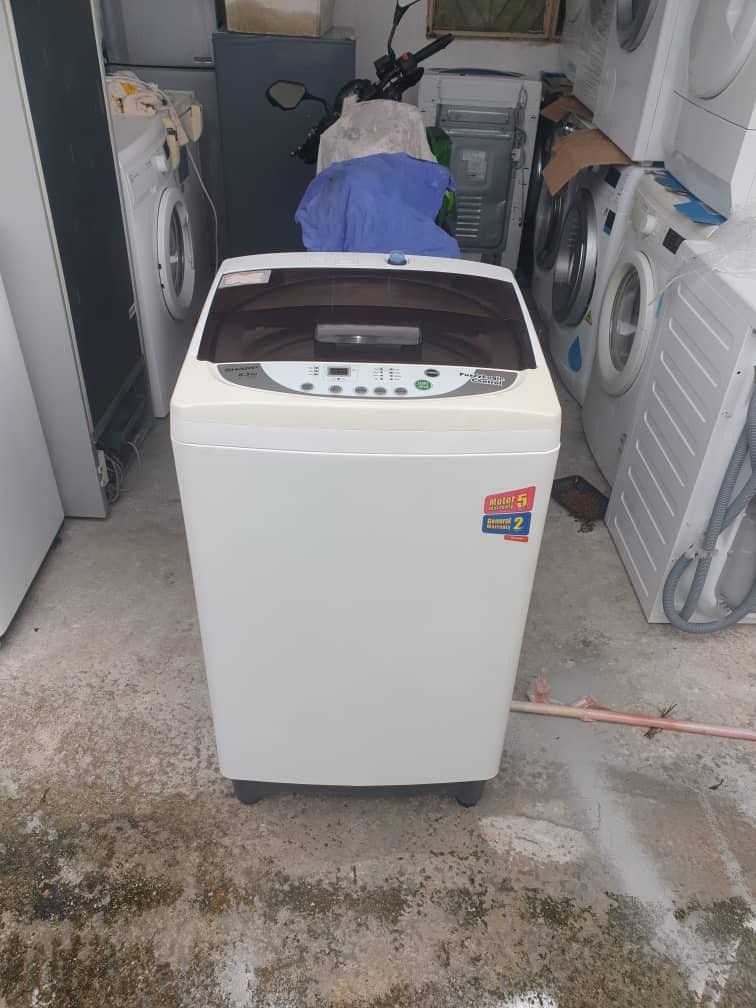 Mesin basuh washing machine Sharp 6.5kg, TV & Home Appliances, Washing ...