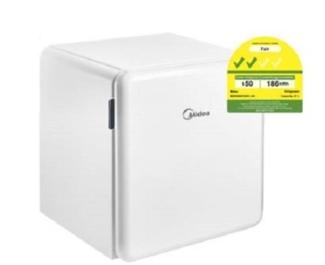 Midea 47L Mini Bar Fridge - White, TV & Home Appliances, Kitchen ...
