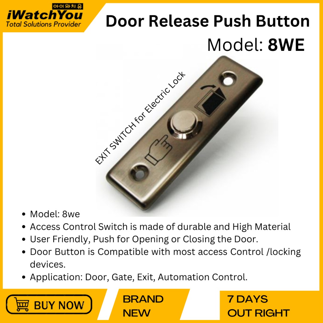 Mini Metal Door Release Push Button 8WE, Furniture & Home Living ...