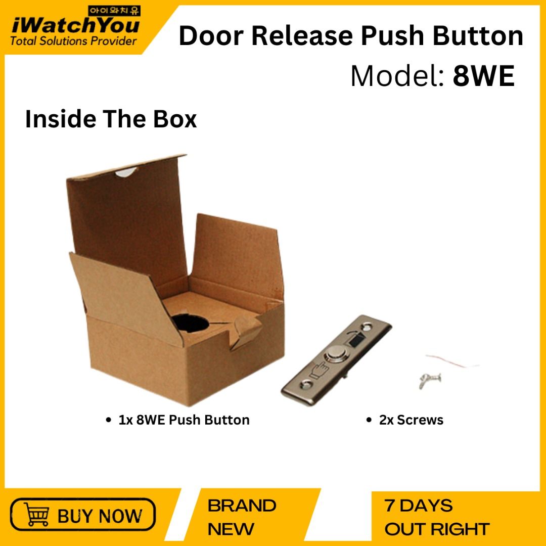 Mini Metal Door Release Push Button 8WE, Furniture & Home Living ...