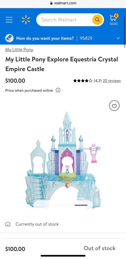 My Little Pony Crystal Empire Equestria Castle, Hobbies & Toys, Toys ...