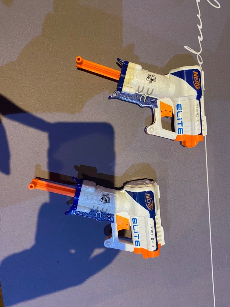 Nerf- tri shot pistols, Hobbies & Toys, Toys & Games on Carousell