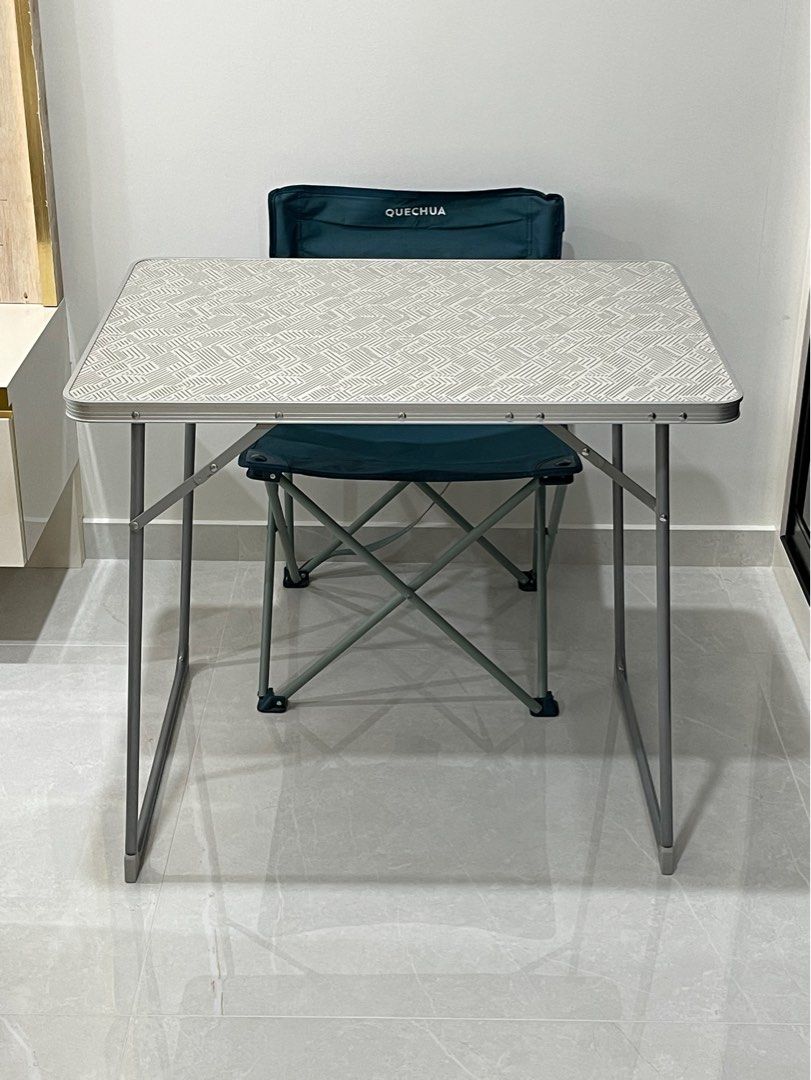 NEW DECATHLON Folding Table & Chairs, Sports Equipment, Hiking ...