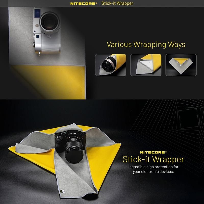 Nitecore Stick-it (Self-Sticking) Magic Wrapper Cloth (Dust and ...