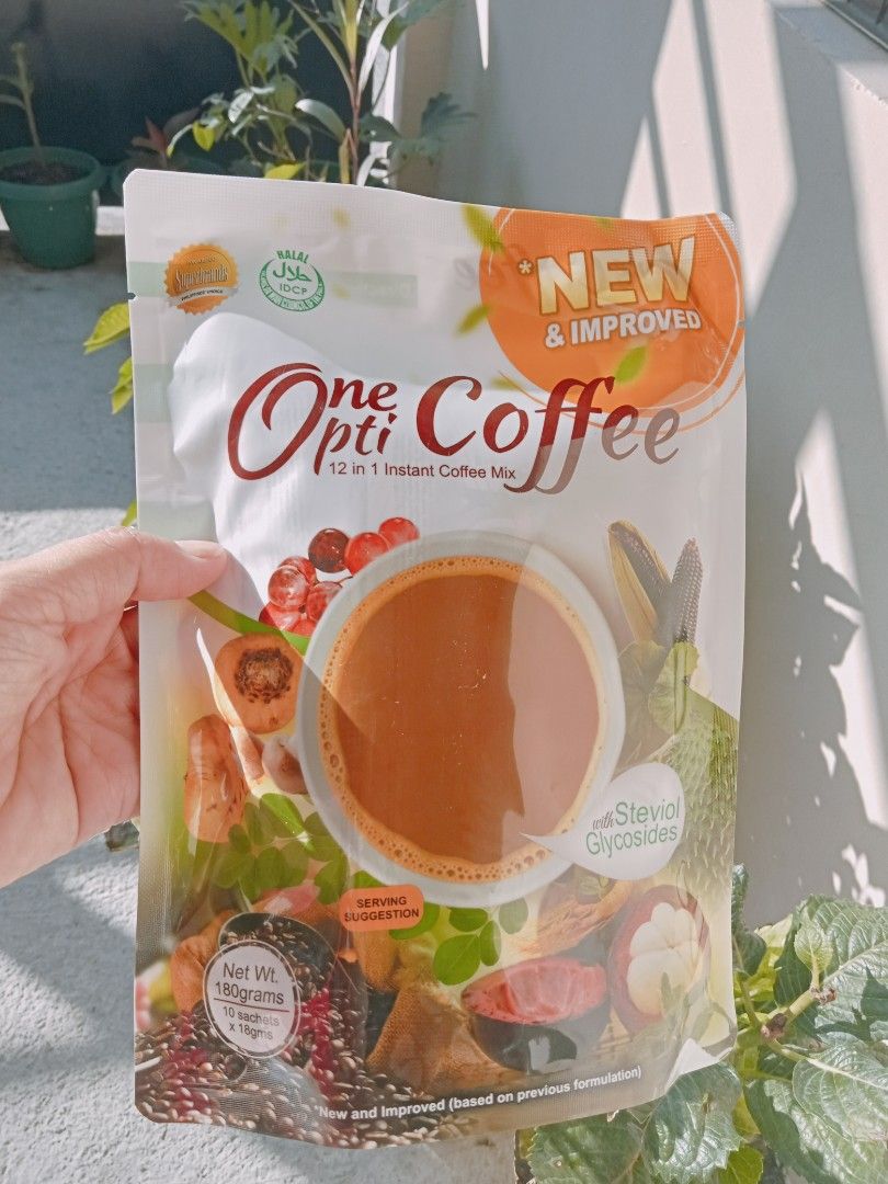 ONE OPTI HERBAL COFFEE, Food & Drinks, Beverages on Carousell