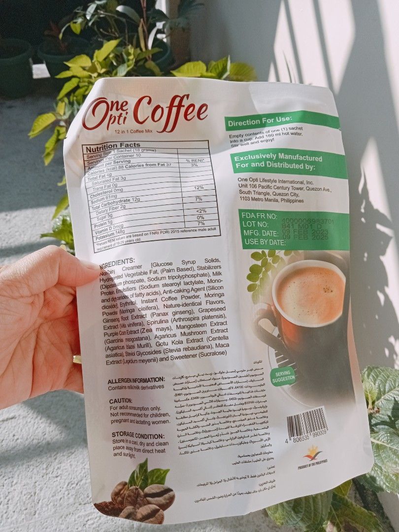 ONE OPTI HERBAL COFFEE, Food & Drinks, Beverages on Carousell