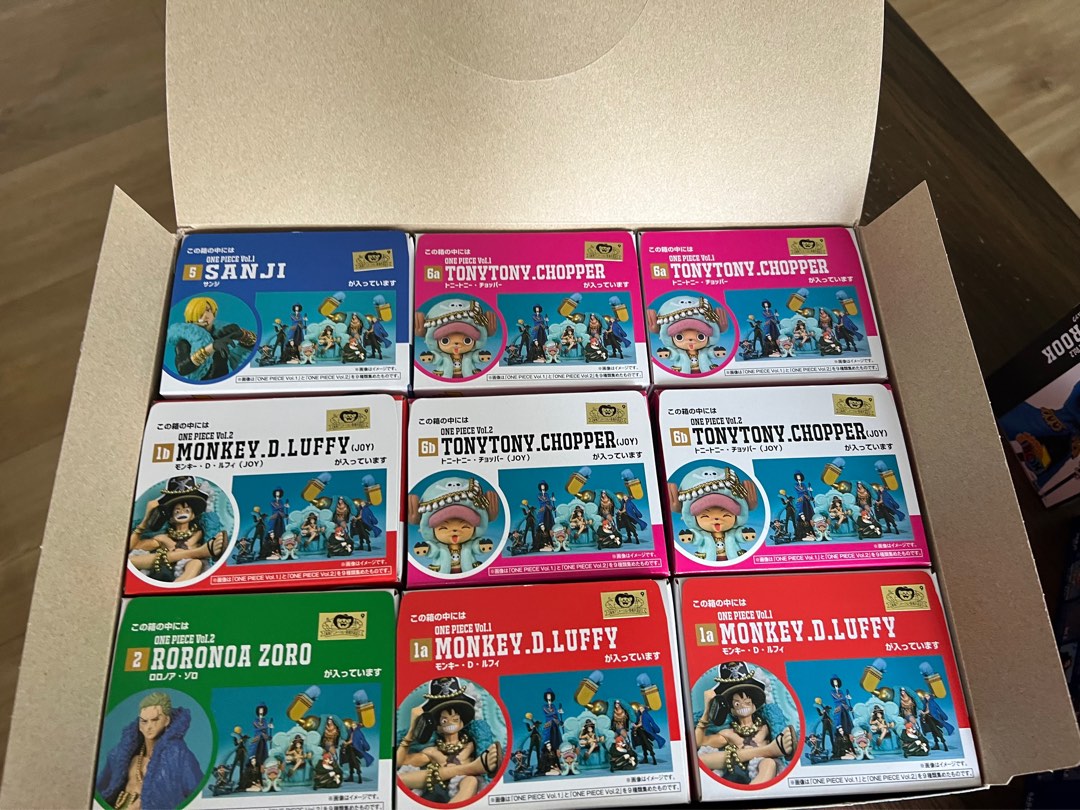 ONE PIECE Figure TAMASHII Box Vol.1 + Vol.2 BANDAI Spirits Japan ...