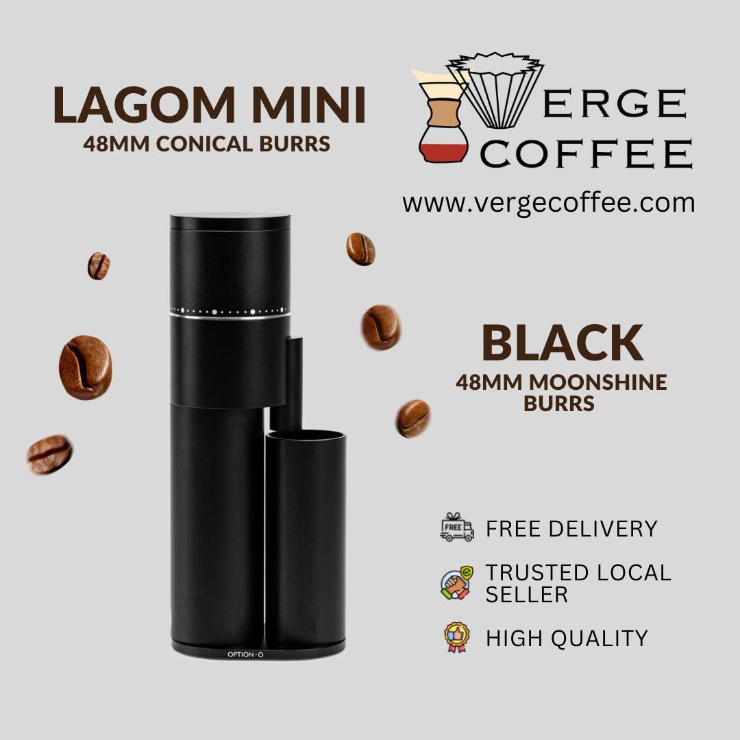 Option O Lagom Mini Black 48mm Moonshine Burrs, TV & Home Appliances ...