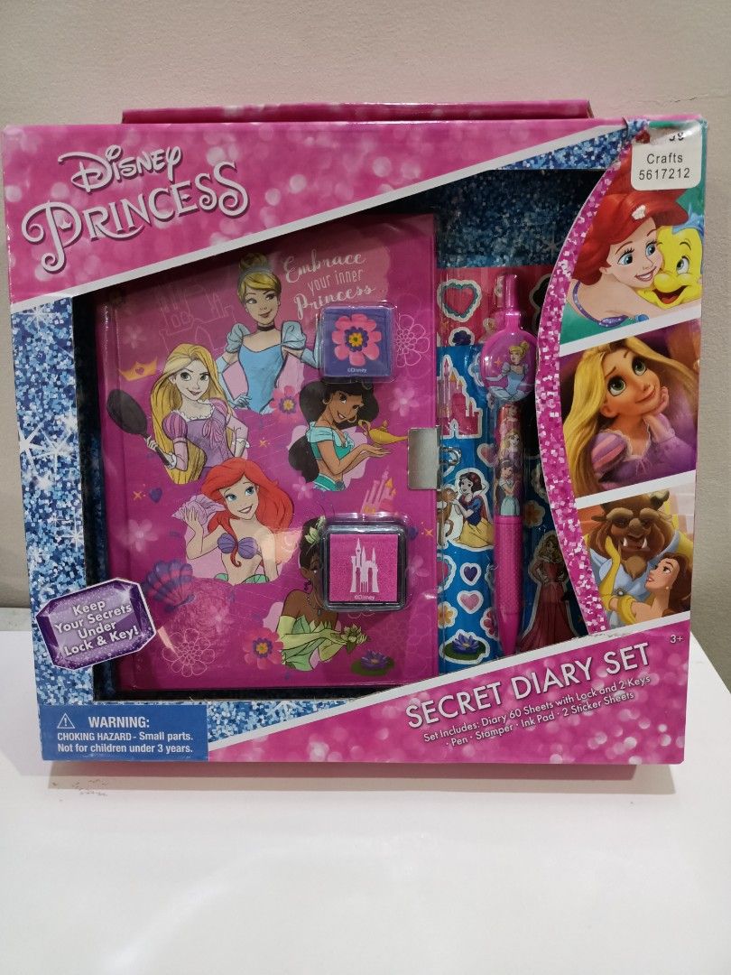 Original Disney Princess Secret Diary Set, Hobbies & Toys, Stationary ...