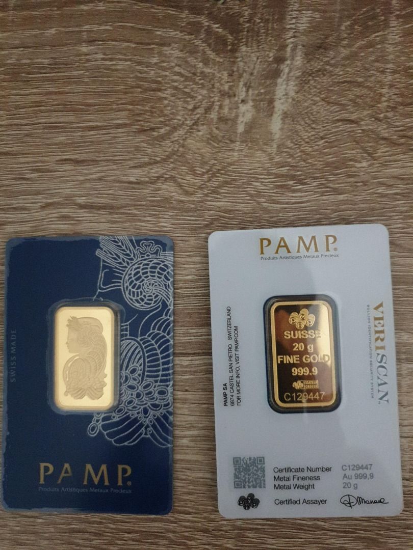 PAMP Gold Bar - 20 g, Hobbies & Toys, Memorabilia & Collectibles ...